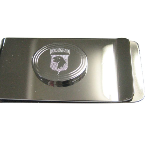 Kiola Designs | Accessories | Etched Oval Airborne Design Money Clip ...